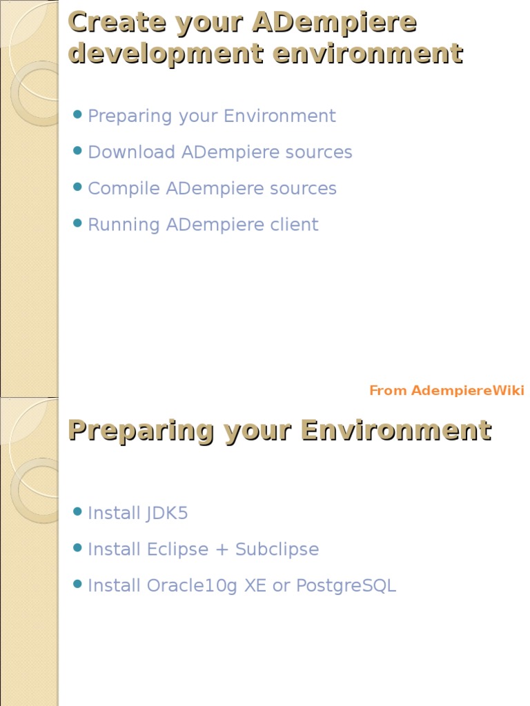 ADempiere Dev Setup Guide | PDF | Home & Garden | Computers