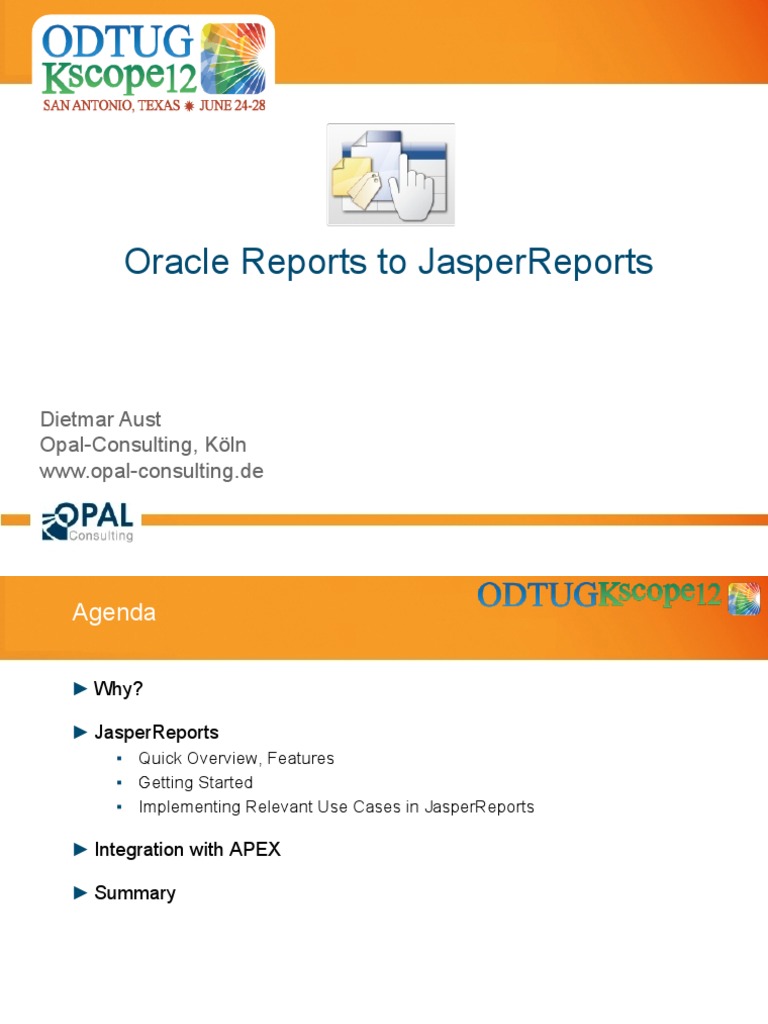 Jasper Reports | PDF | Oracle Database | Pl/Sql