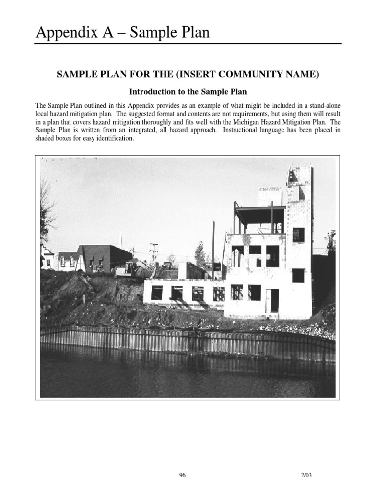 Sample Local Hazard Mitigation Plan | PDF | Emergency Management ...
