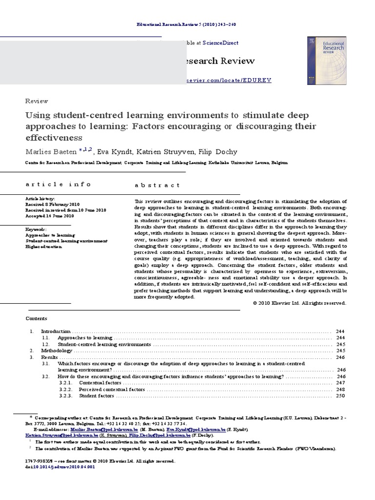 Educational Research Review | PDF | Educational Assessment ...