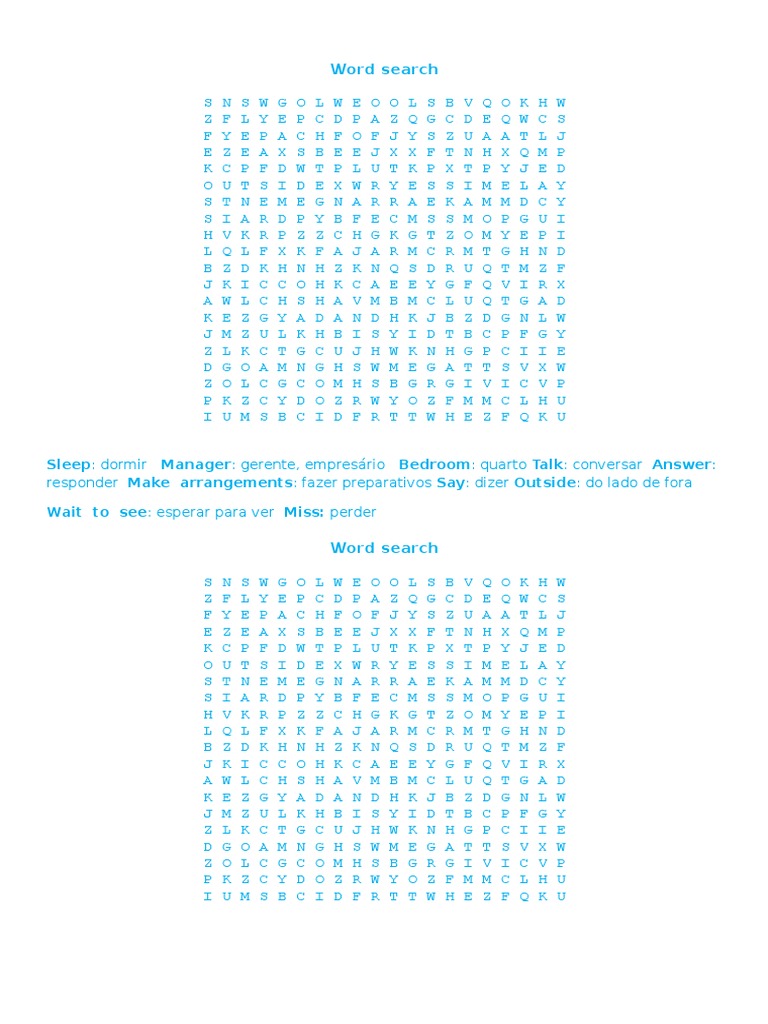 Sleep-Themed Word Search Puzzle | PDF