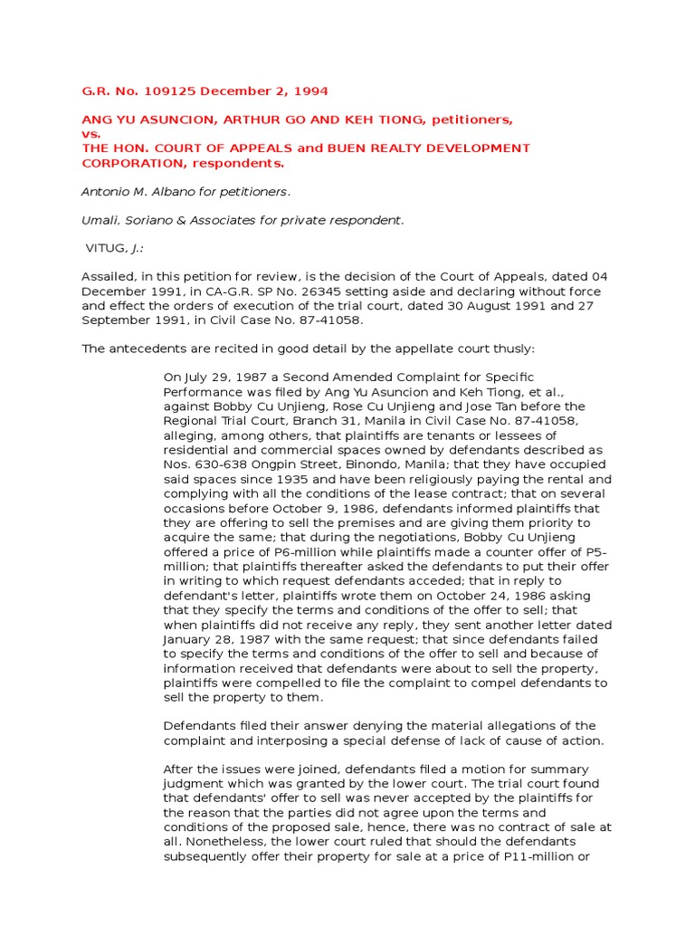 ObliCon Cases | PDF | Offer And Acceptance | Damages