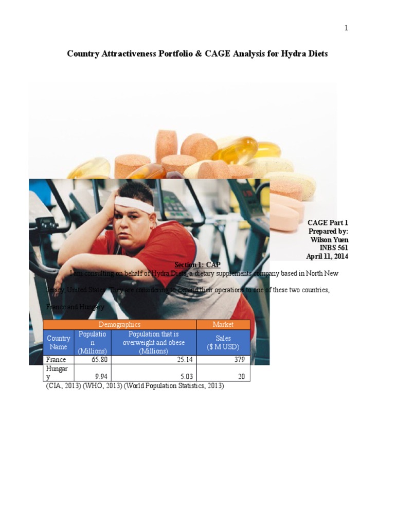 CAGE Analysis Wilson Yuen Final | PDF | Over The Counter Drug | Obesity