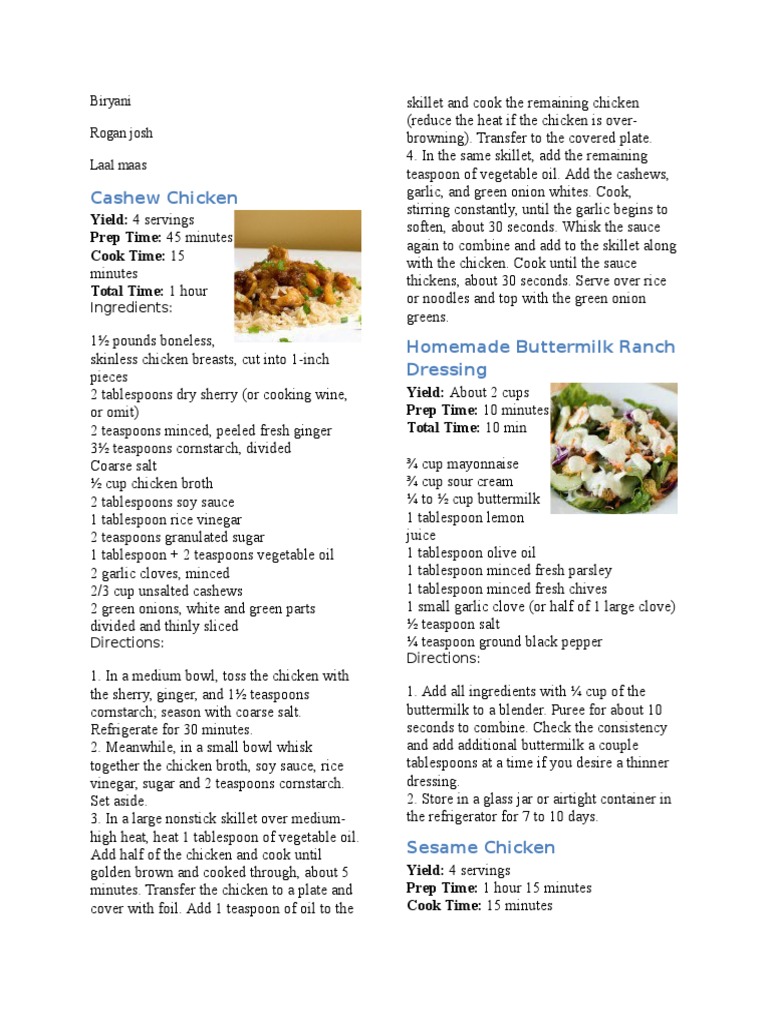 Biryani | PDF | Curry | Chocolate