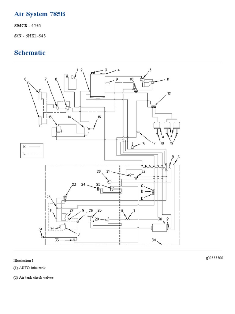 Air System 785B | PDF | Switch | Automatic Transmission