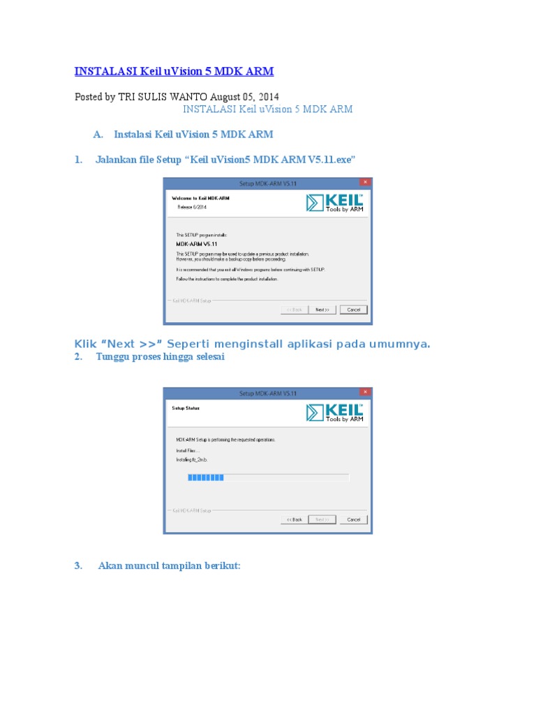 Instalasio Keil Uvision 5 MDK Arm | PDF