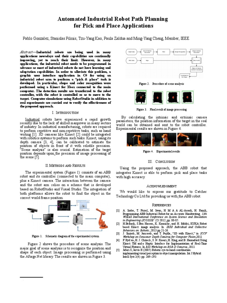 Automated Industrial Robot Path Planning For Pick and Plcae ...