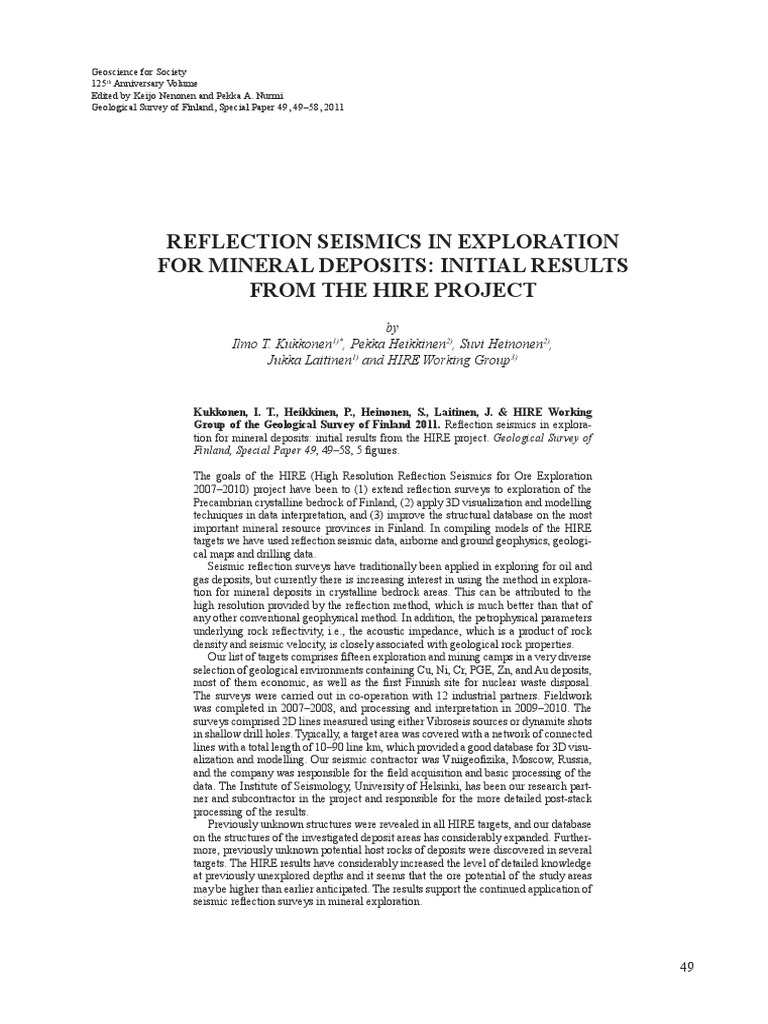 Reflection Seismic | PDF | Reflection Seismology | Geology