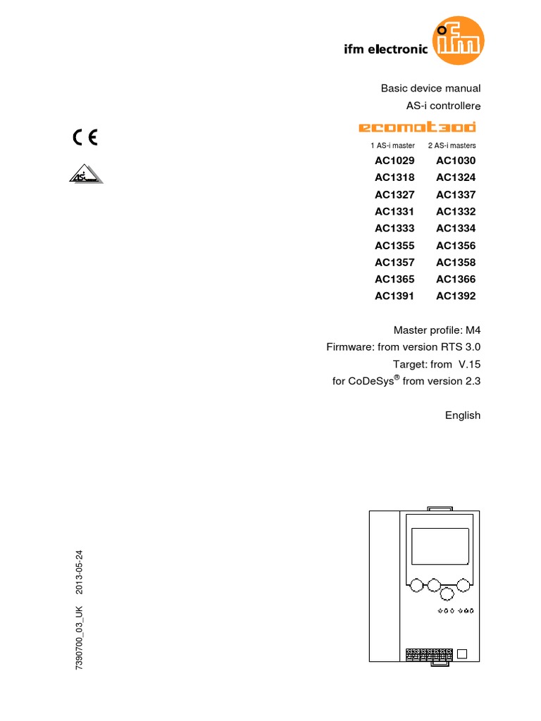 Maestro ASi IFM | PDF | Programmable Logic Controller | Input/Output