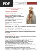 Ang Pagdarasal NG Santo Rosaryo | PDF