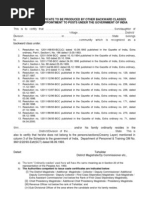 SC/ST Caste Certificate Format | PDF | Government Of India | Government