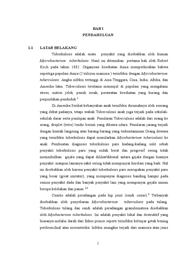Laporan Kasus Coxitis pada Anak | PDF