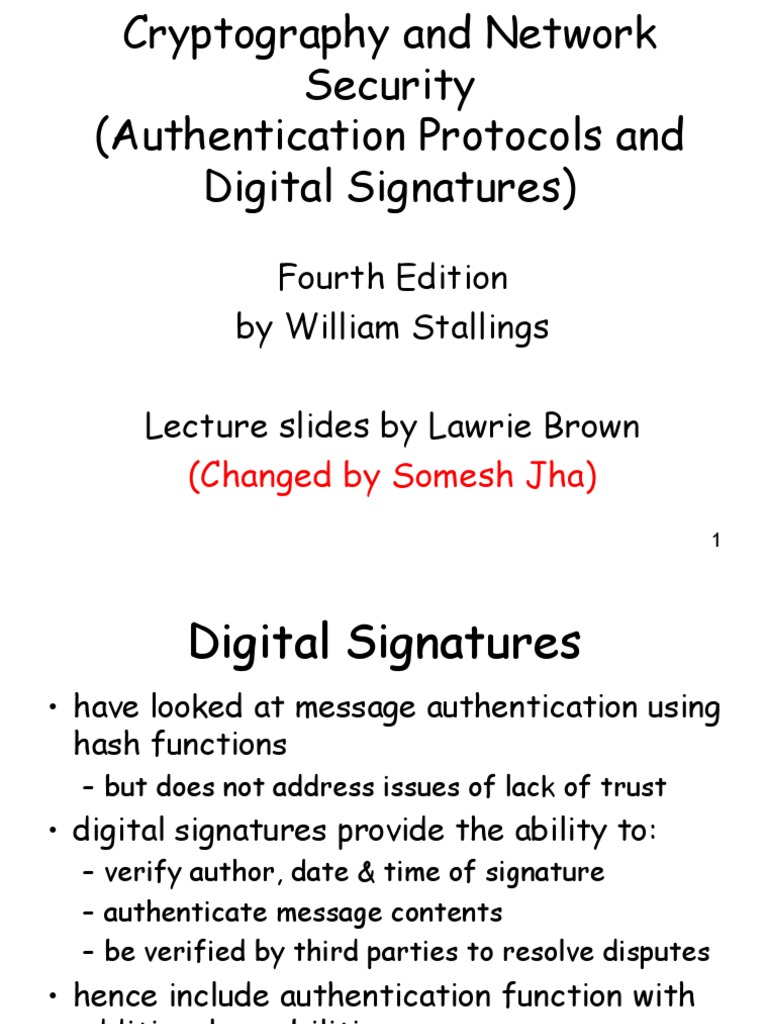 Digital Signatures | Public Key Cryptography | Cryptography