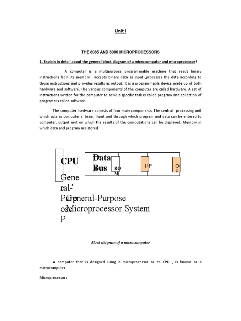 CS2252 MPMC 16marks | PDF | Central Processing Unit | Instruction Set