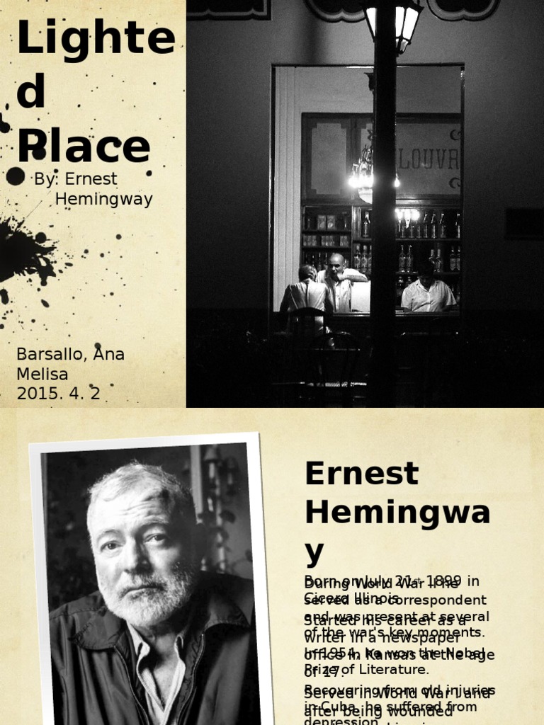 A Clean Well Lighted Place | Ernest Hemingway | Lord's Prayer