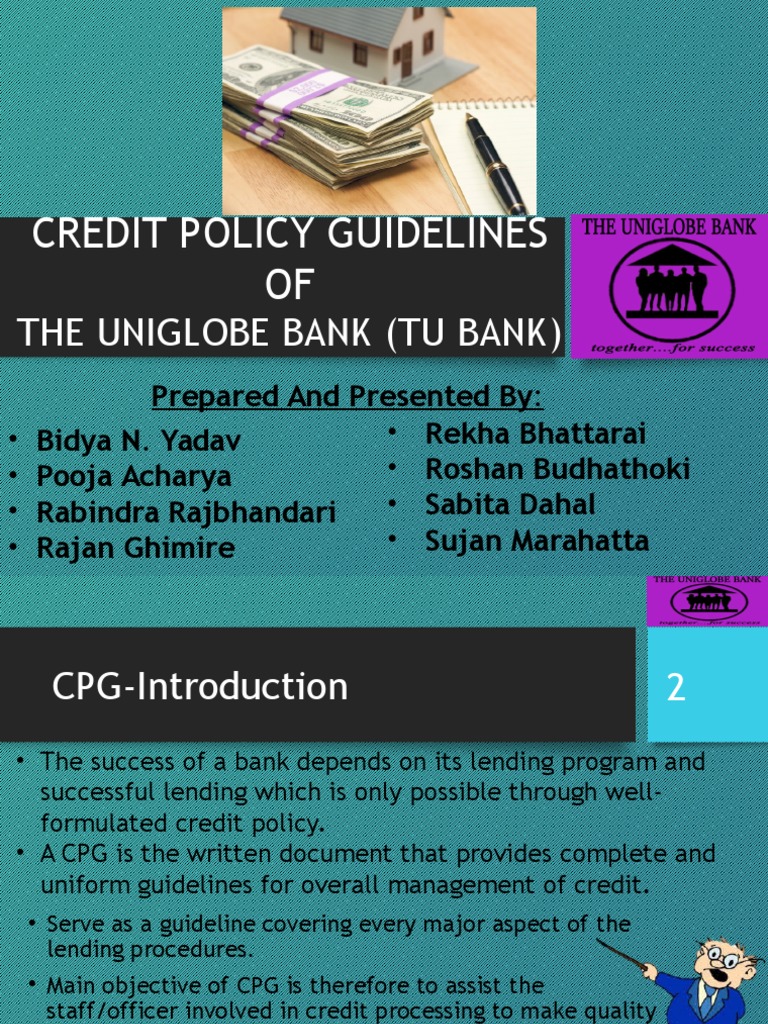CPG Sample | PDF | Banks | Loans
