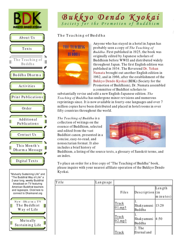 Bukkyo Dendo Kyokai (BDK.. | PDF | Buddha Nature | Buddhist Philosophical Concepts