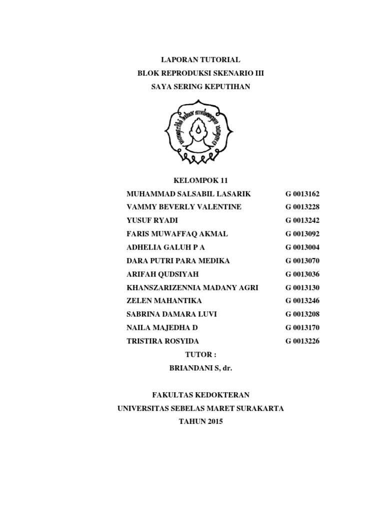Laporan Tutorial Skenario 3 Blok Reproduksi | PDF | Ilmu Sosial
