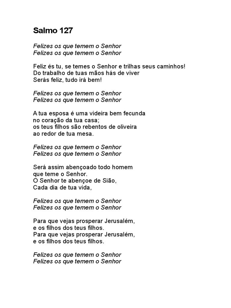 Salmo 127 | PDF