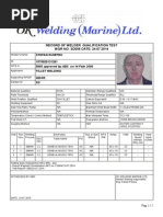 Welder Qualification Test Certificate Format | PDF | Welding | Construction