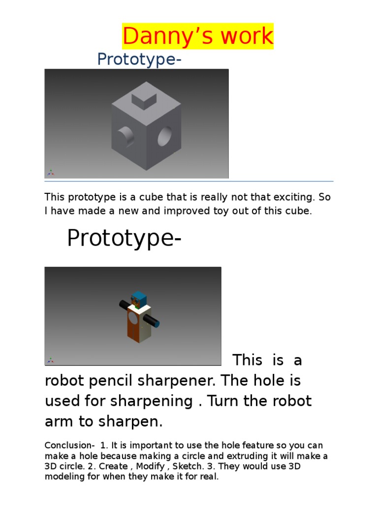 Robot Pencil Sharpener Prototype Design | PDF | Home & Garden