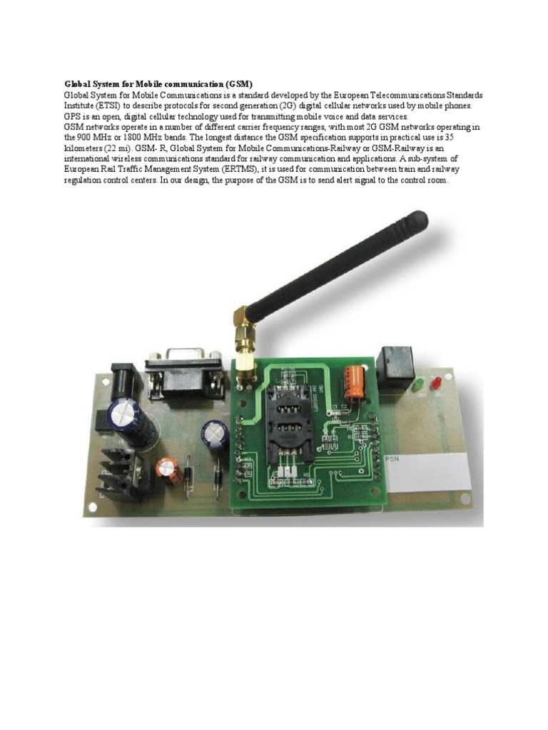 Global System For Mobile Communication (GSM) | PDF | Business