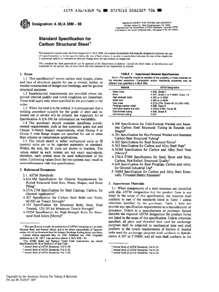 Astm A36 | PDF