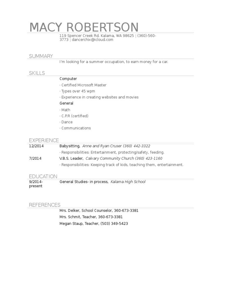 MR Resume2015 | PDF
