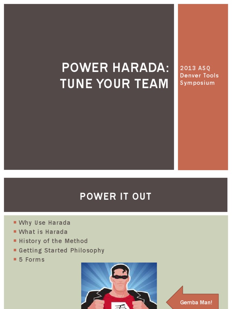 Harada Method PDF Lean Manufacturing Cognition