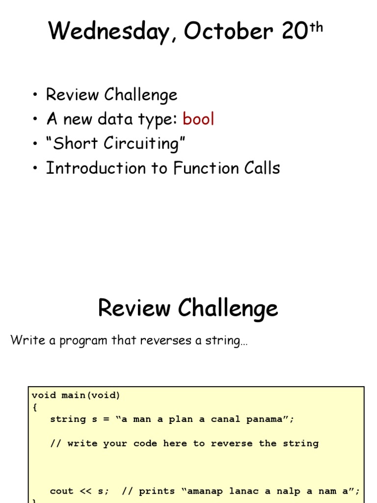 Review Functions And Boolean Logic Pdf Parameter Computer Programming Boolean Data Type