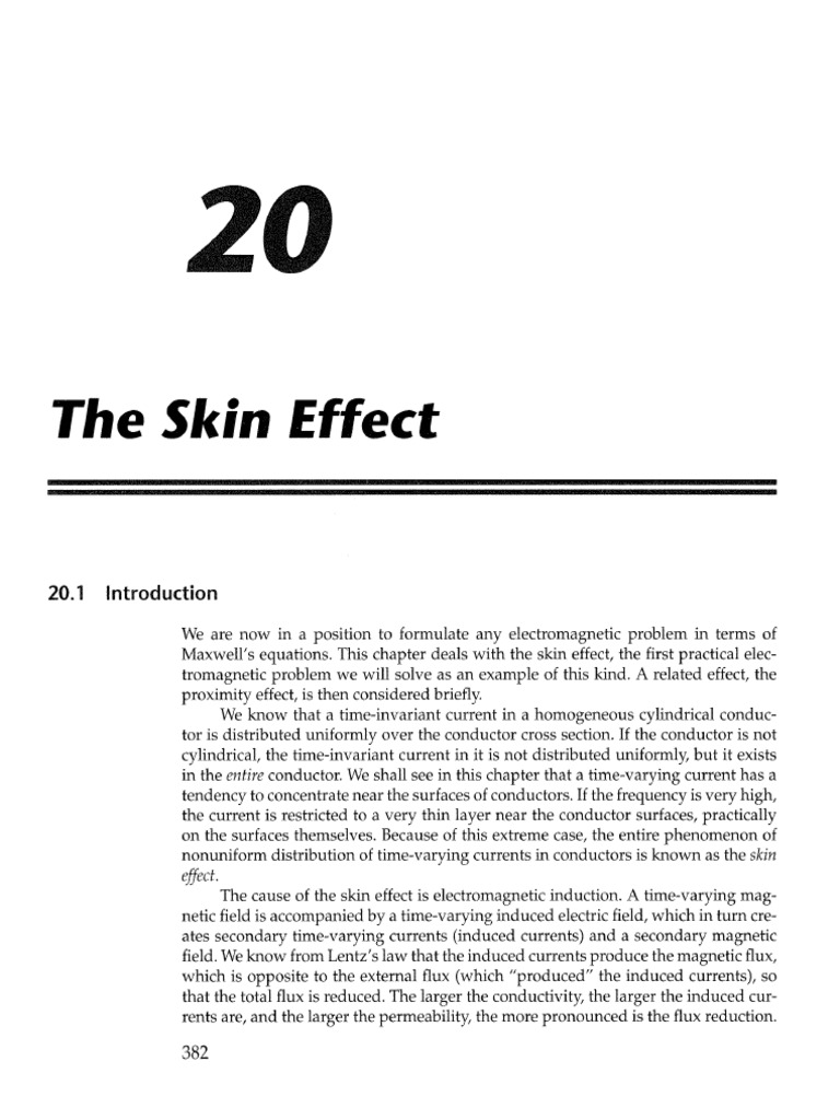 Chapter 20 - The Skin Effect | PDF