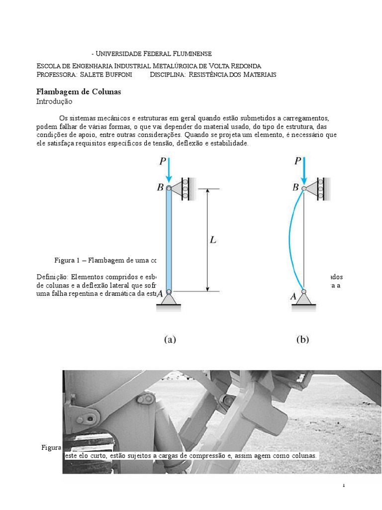 Flambagem | PDF | Flambagem | Estresse (Mecânica)