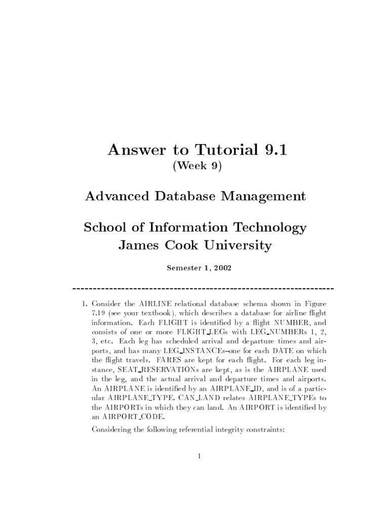 Answer 9 | PDF | Data Management Software | Sql