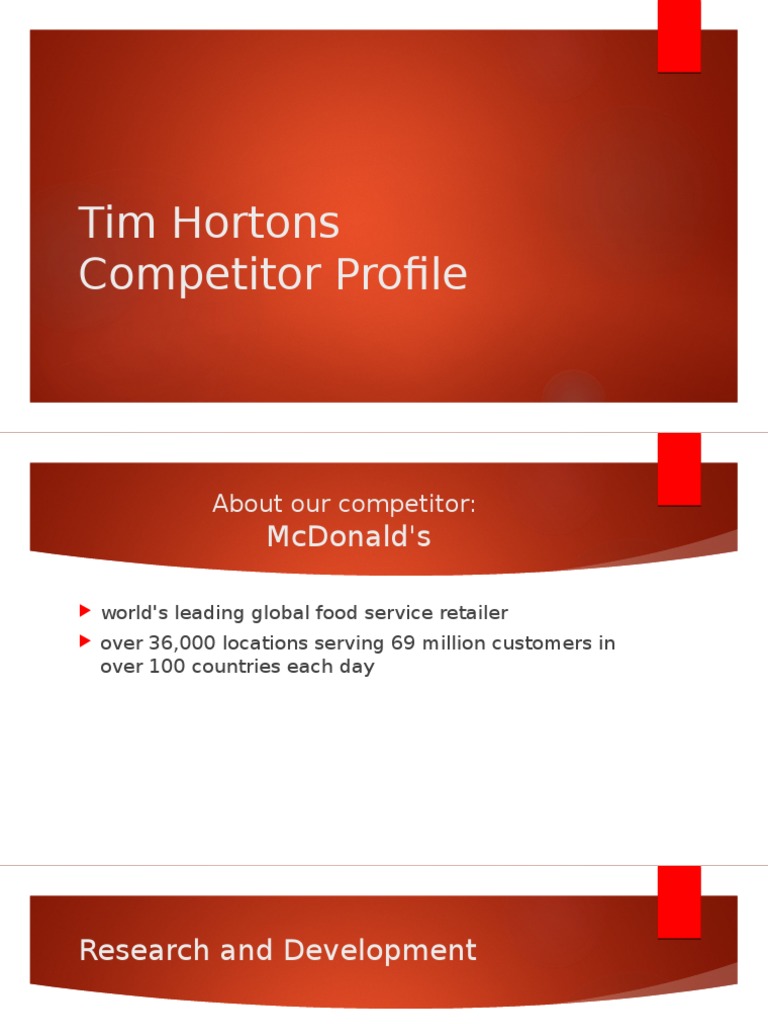 Tim Hortons vs. McDonald's Analysis | PDF