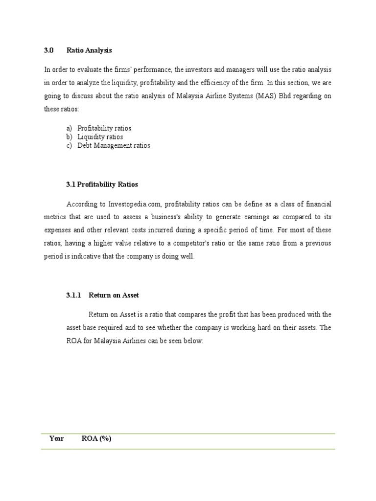 Ratio Analysis MAS | Download Free PDF | Debt | Market Liquidity