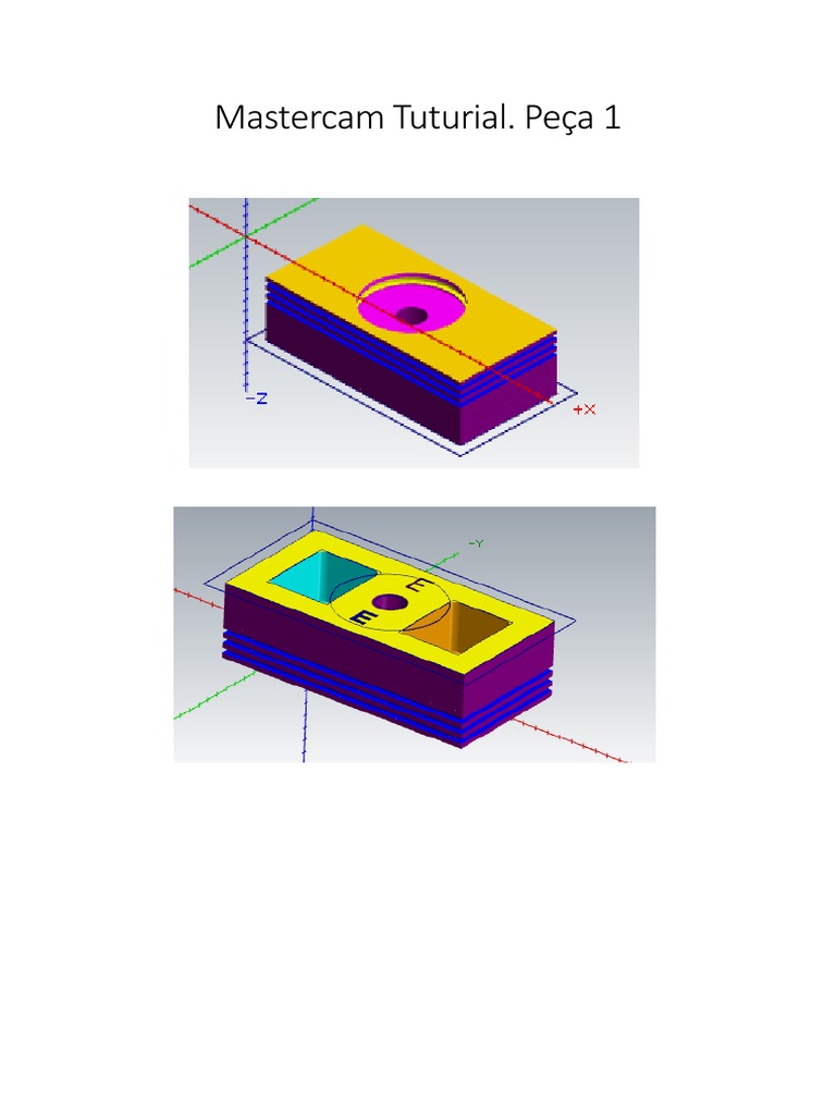 Tutorial Mastercam CAM | PDF | Desenho | Interface de usuário