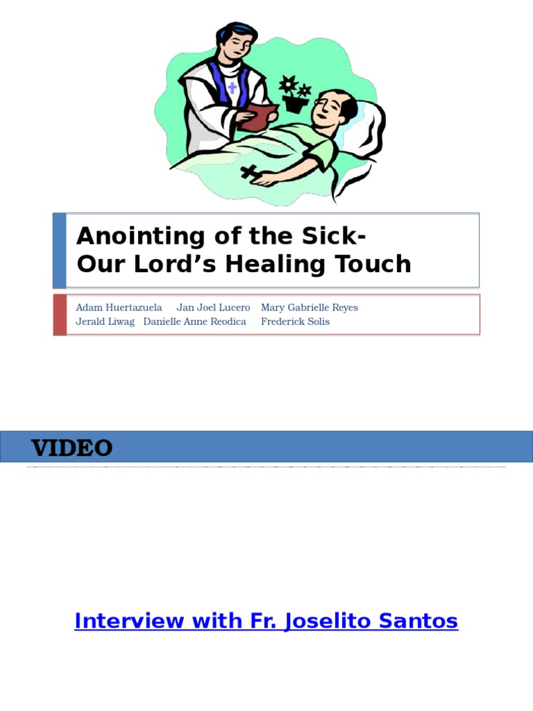 Sacrament of Healing: Anointing of The Sick | PDF | Anointing | Eucharist
