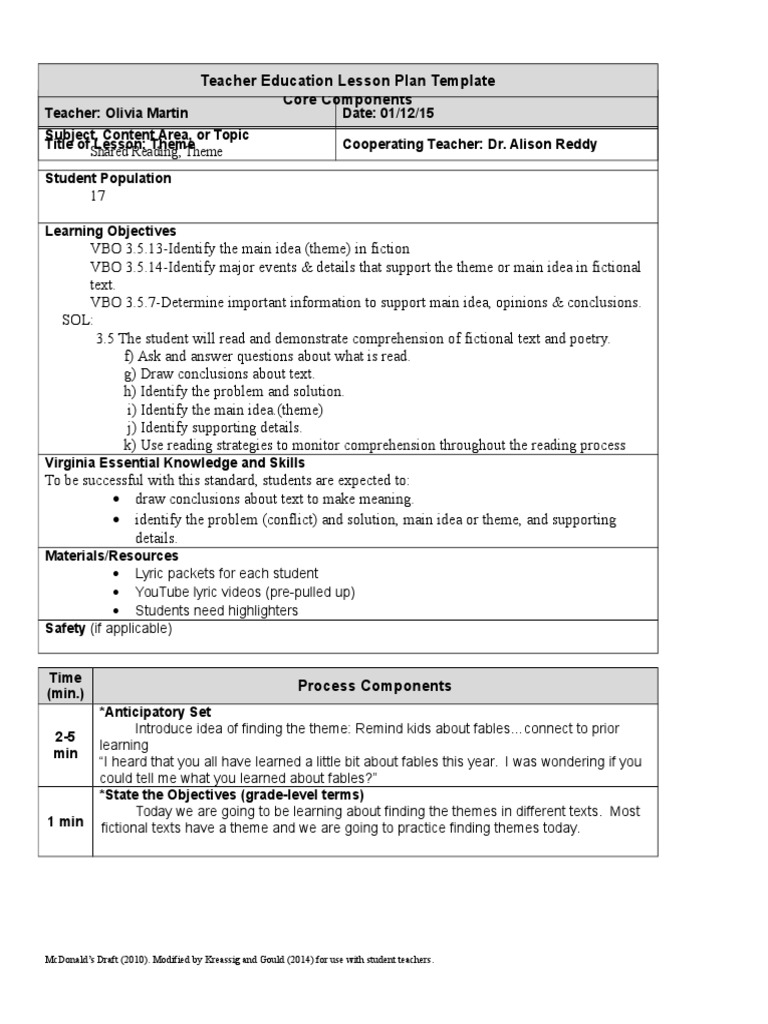 Teaching Themes in Fictional Texts | PDF | Reading Comprehension ...