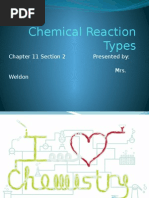 Types of Rxns Summary Table Chart | PDF
