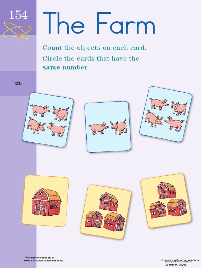 Pre-K Farm Counting Activities | PDF