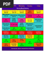 Grade 5 Weekly Timetable | PDF