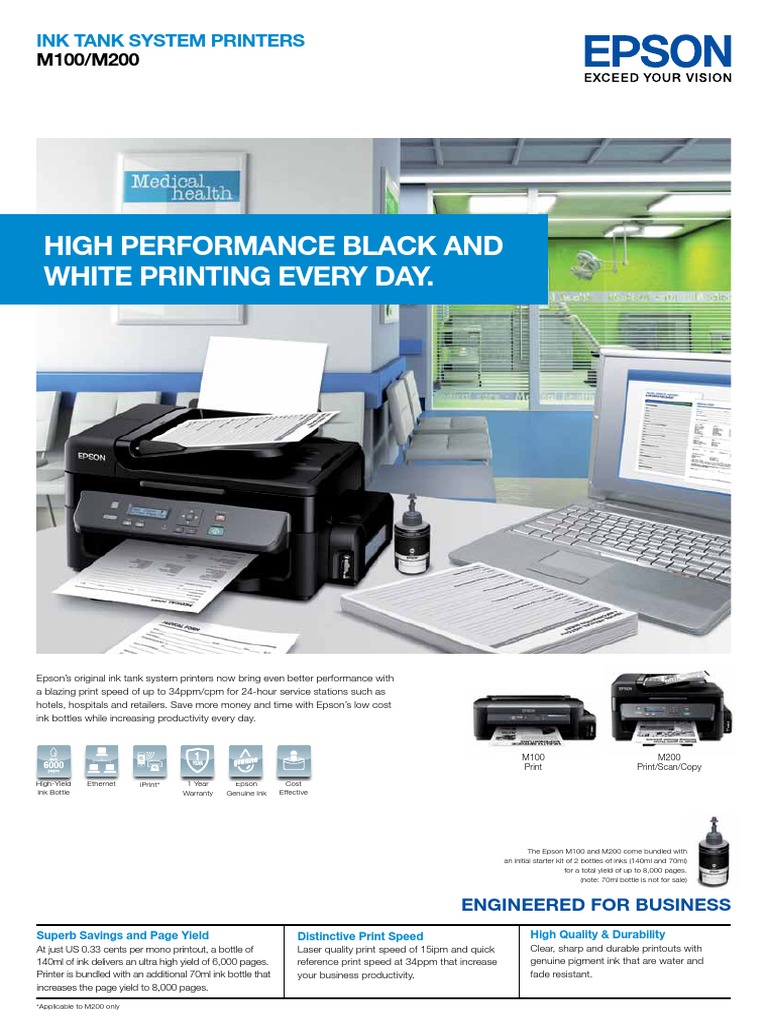 M100 PDF | PDF | Printer (Computing) | Image Scanner