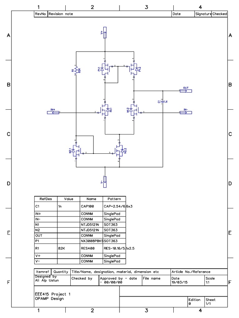 OPAMP Design On Diptrace | PDF