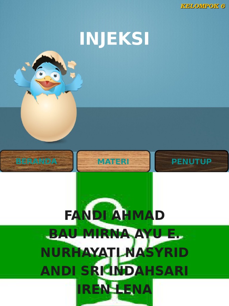 Kelompok 6: Jenis dan Cara Pemberian Injeksi | PDF