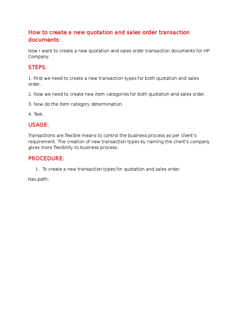 Create HP Quotation & Sales Order | PDF | Finance & Money Management