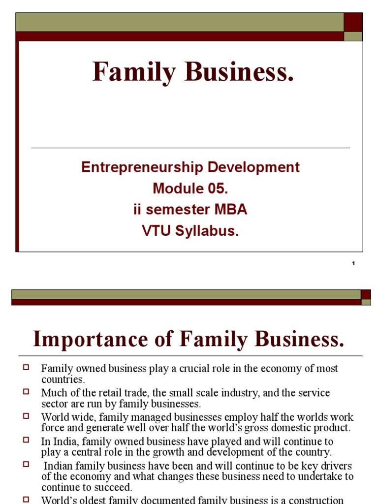 Family Business.ppt | Ownership | Philanthropy