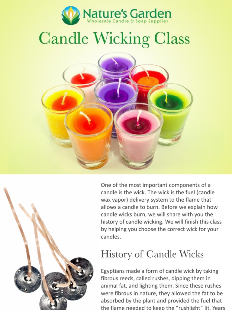 Candle Wicking Class | PDF | Candle | Perfume