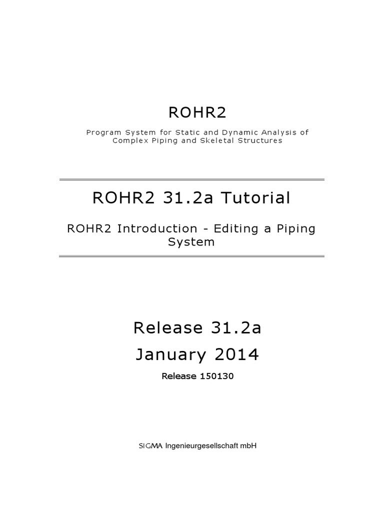 ROHR2 X Tut | PDF