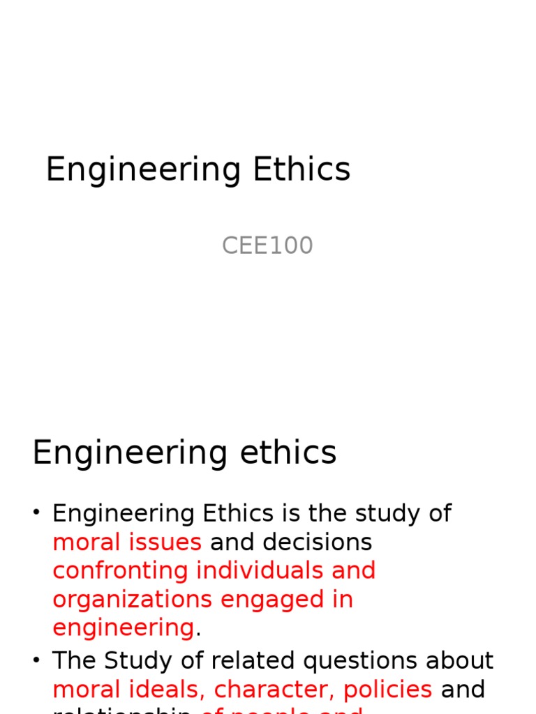 Engineering Ethics | PDF | Engineer | Engineering