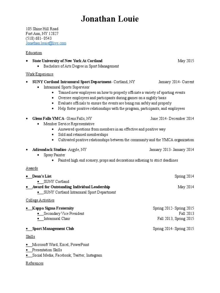 Louie Resume | PDF